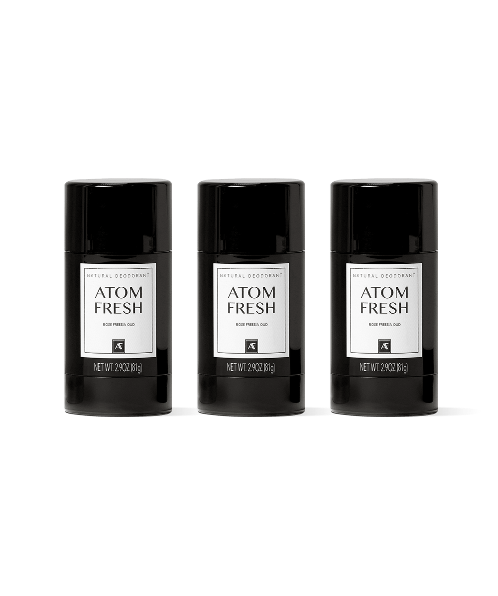 AtomFresh Deodorant Trio Set – 72-Hour Freshness, Natural & Luxurious