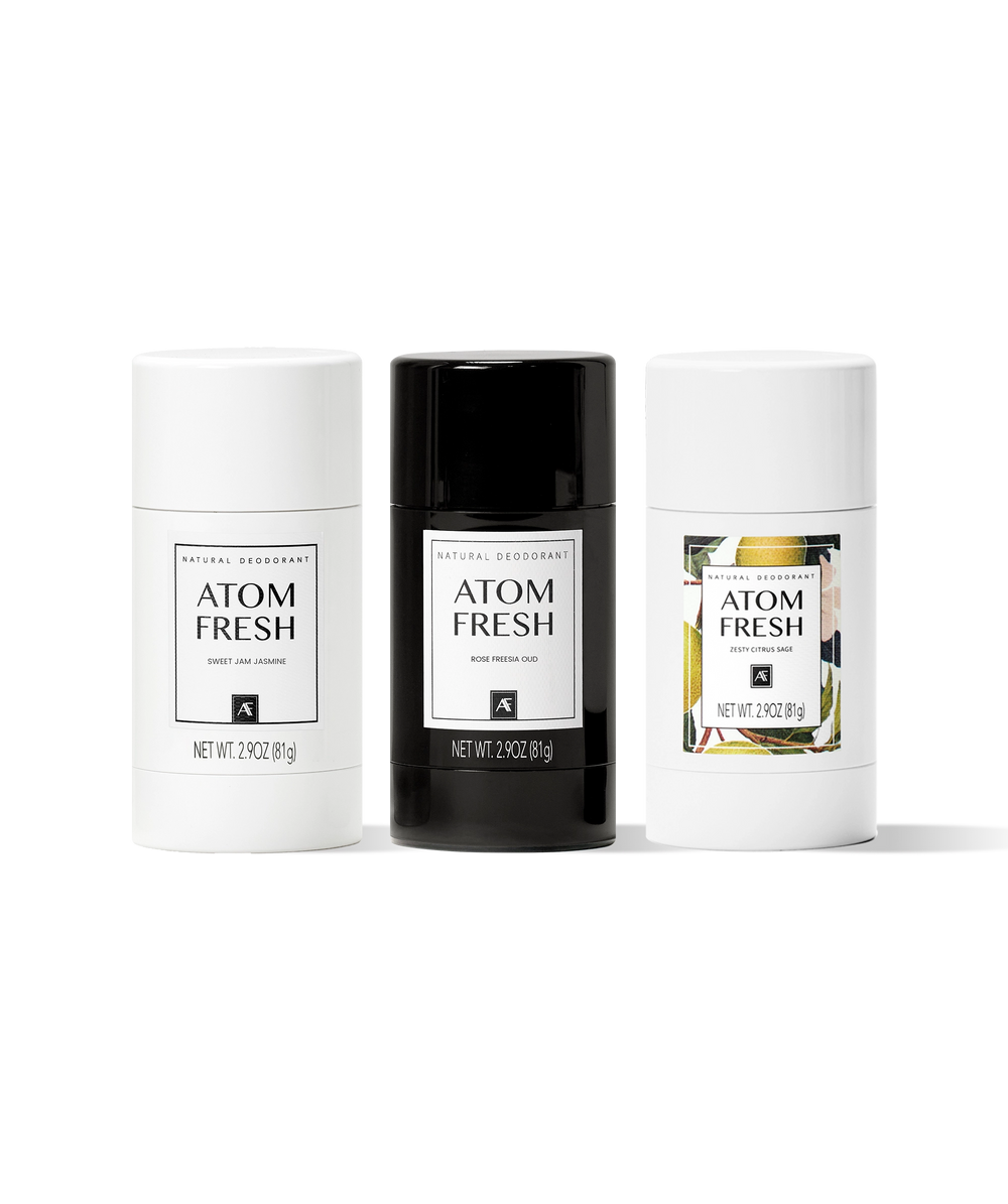 Atomfresh Deodorant Mixed Trio – 5 Customizable Luxury Scents
